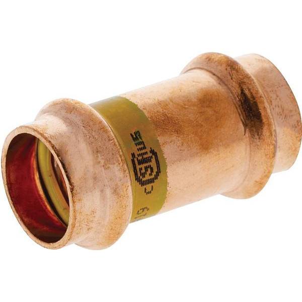 Nibco 1/2 In Copper Pressure Cup X Cup Coupling Fitting With Dimple ...