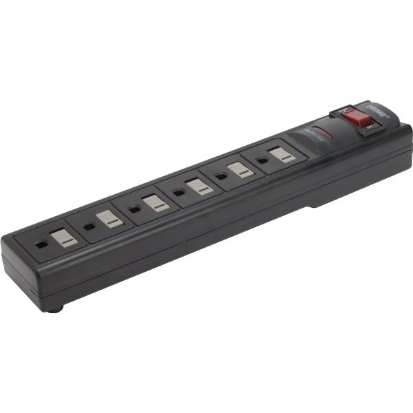 Prime Wire & Cable® 8-Outlet Power Strip w/ 6 ft Cord and Wall | HD Supply