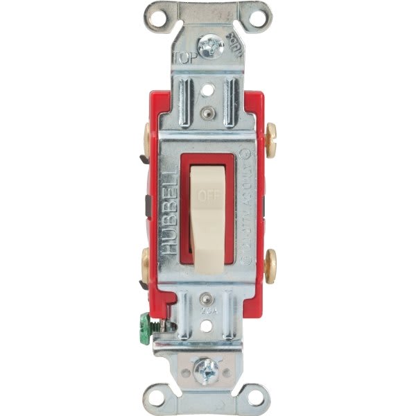 Hubbell-PRO 20 Amp 120/277 Volt 2-Position Decorator Switch (White ...