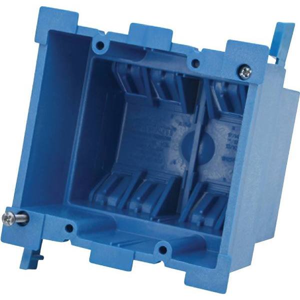 Carlon 1-Gang Round New Work Pvc Ceiling Electrical Box (Blue) | HD Supply