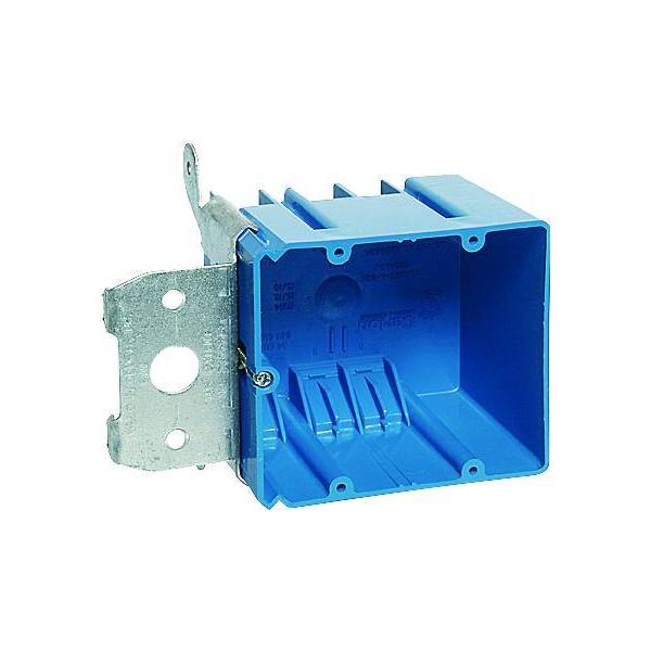 Carlon 1-Gang Round New Work Pvc Ceiling Electrical Box (Blue) | HD Supply