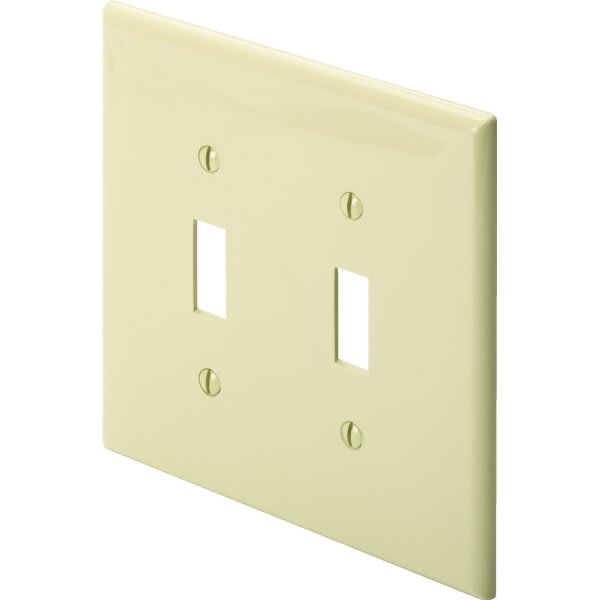 Hubbell 2-Gang Square/Toggle Wall Plate (25-Pack) | HD Supply