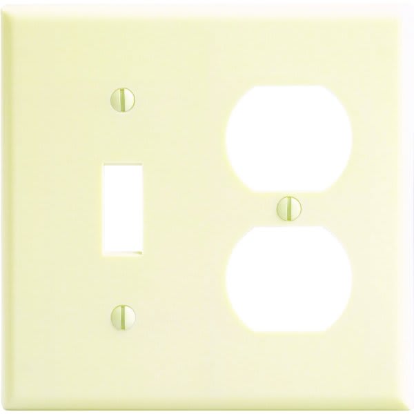 Hubbell 1-Gang Mid-Size Receptacle Wall Plate (25-Pack) (White) | HD Supply