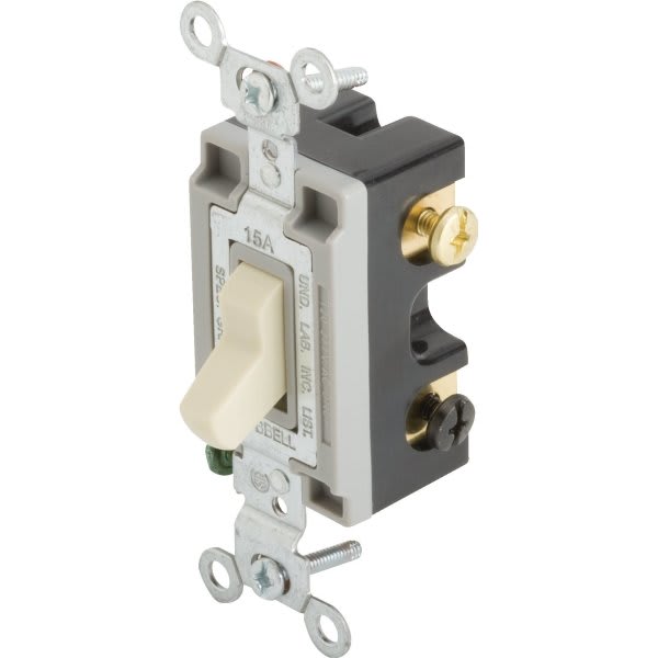 Hubbell-PRO 20 Amp 120/277 VAC 2-Position Side Wired Toggle Switch ...