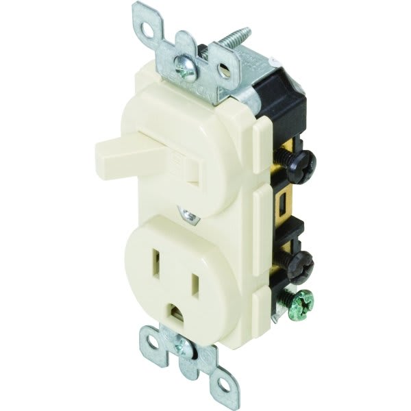 Hubbell-PRO 15 Amp/120 VAC 2-Position Toggle Switch, White, Package Of ...