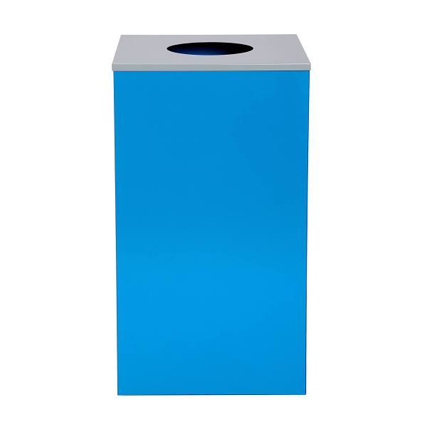 Alpine Industries 29g Bottle Recycling Trash Can Blue Bin Metal ...