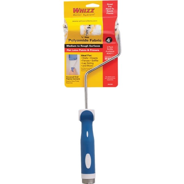 Whizz 25615 6" Microfiber Blue Stripe 1/2" Nap Mini Roller, Package Of ...