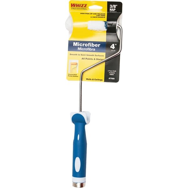 Whizz 25009 4" Xtrasorb Microfiber 3/8" Nap Mini Roller, Package Of 10 ...