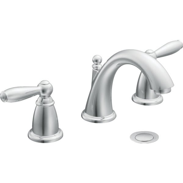 Moen® M-PRESS™ Bathroom Faucet, 0.5 GPM, 3" Spout, Chrome, 1 Handle ...