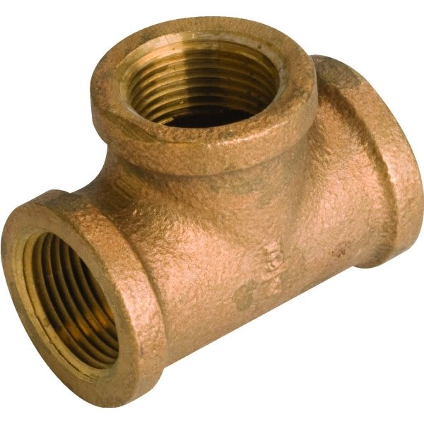 Mueller Streamline Brass Banded Tee, 3/4 X 3/4 X 3/4", No Lead | HD Supply