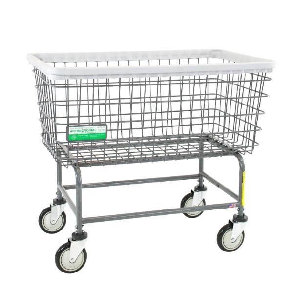R&B Wire Products Wire Laundry Utility Cart, 2.5 Bushel, Chrome | HD Supply