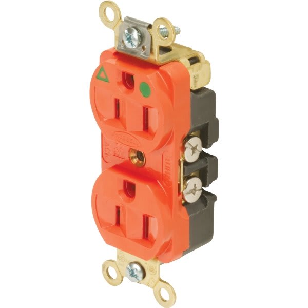 Hubbell® 15 Amp 125 Volt Self-Grounding Residential Straight Blade ...