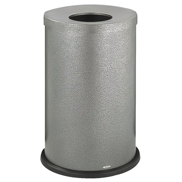 Maintenance Warehouse® 32 Gallon Round Waste Receptacle W/ Handle (Gray ...