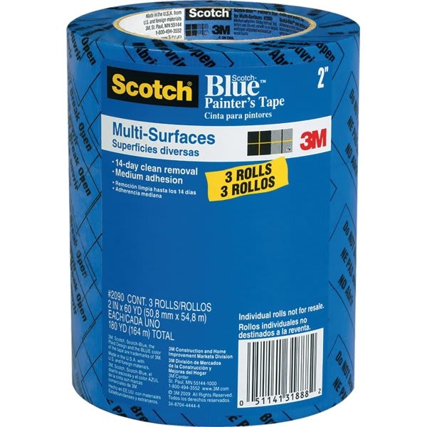3M Scotchblue 1.88 In. X 60 Yds. Multi-Surface Painter's Tape, Package ...