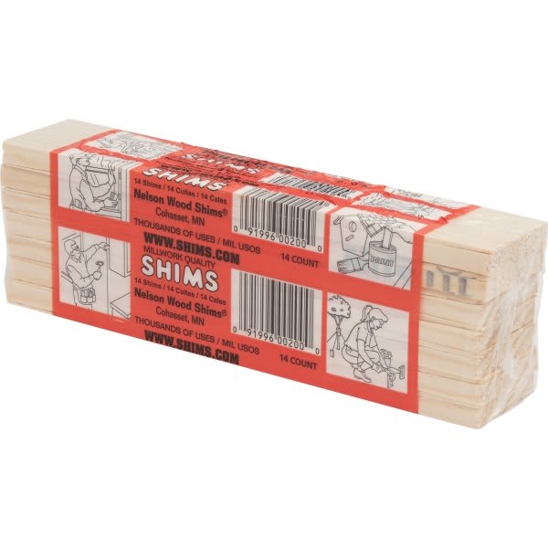 Nelson Wood Shims 8" Composite Wood Shim, Package Of 12 | HD Supply