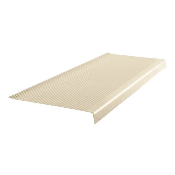 Roppe 12-1/4 X 3.5 Ft Black Ribbed Rubber Round Nose Stair Tread | HD ...