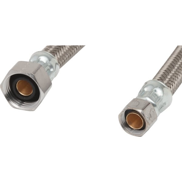Maintenance Warehouse® Stainless Steel Faucet Supply Line 16" 3/8 x 1/2 ...