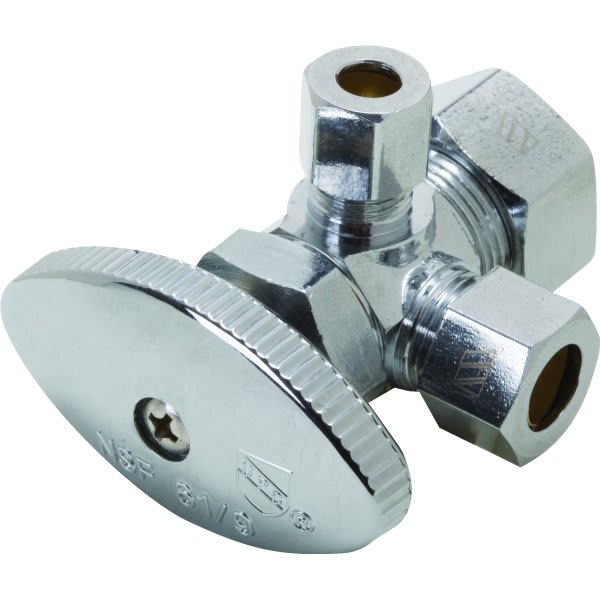 Maintenance Warehouse® Multi-Turn Angle Stop Valve 1/2" Comp X 1/4 ...