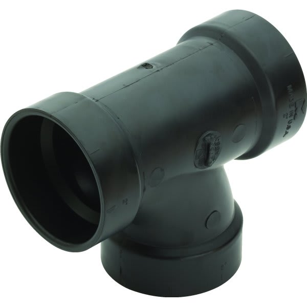 Mueller Streamline Black Malleable Tee 1/2" x 1/2" x 1/2" | HD Supply