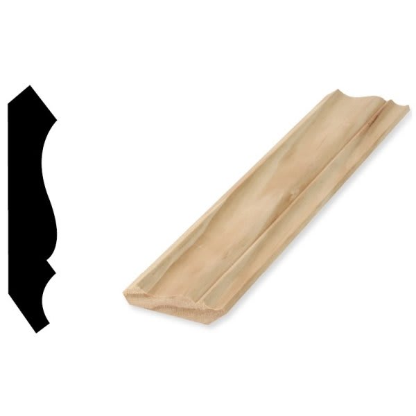 Woodgrain Millwork Craftsman Primed MDF Case Moulding 2-1/2 x 96 ...