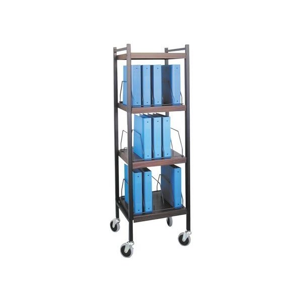 Omnimed Standard Vertical Open Chart Rack 5 Shelves 60 Binder Capacity ...