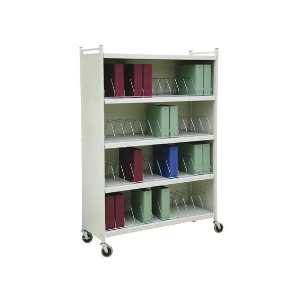 Omnimed Standard Vertical Open Chart Rack 3 Shelves 20 Binder Capacity ...