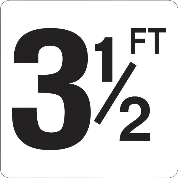 Hd Supply 24 X 6 In Vinyl No Diving Pool Marker Sign (White/black) | HD ...