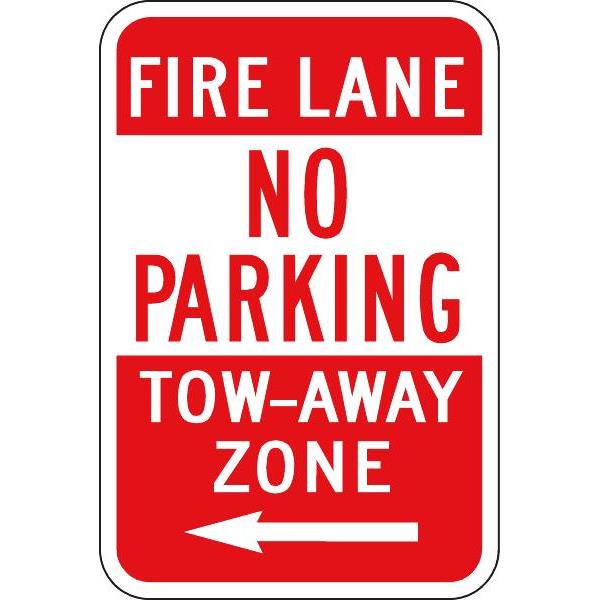 Semi-Custom Reserved Parking Sign, Red Non-Reflective, 12 x 18" | HD Supply