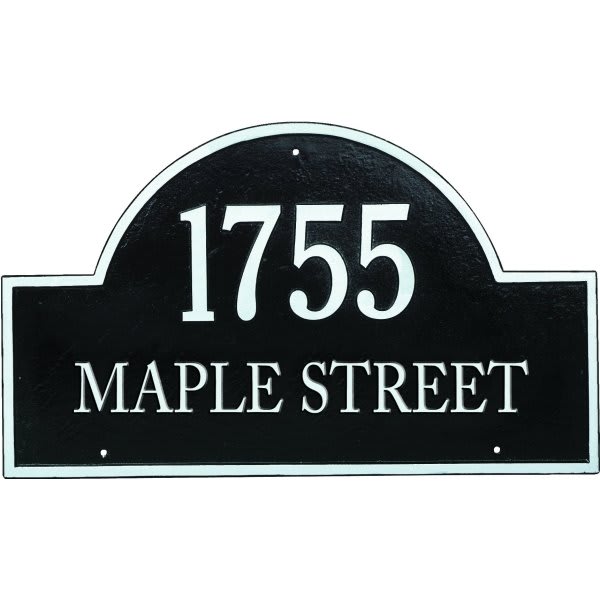 Custom Background Building Sign, Arch, Non-Reflective, 24 x 24 | HD Supply