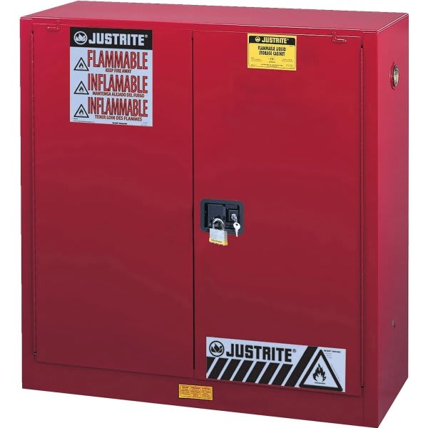Justrite® 60 Gallon Sure-Grip EX Flammable Safety Cabinet-Manual ...