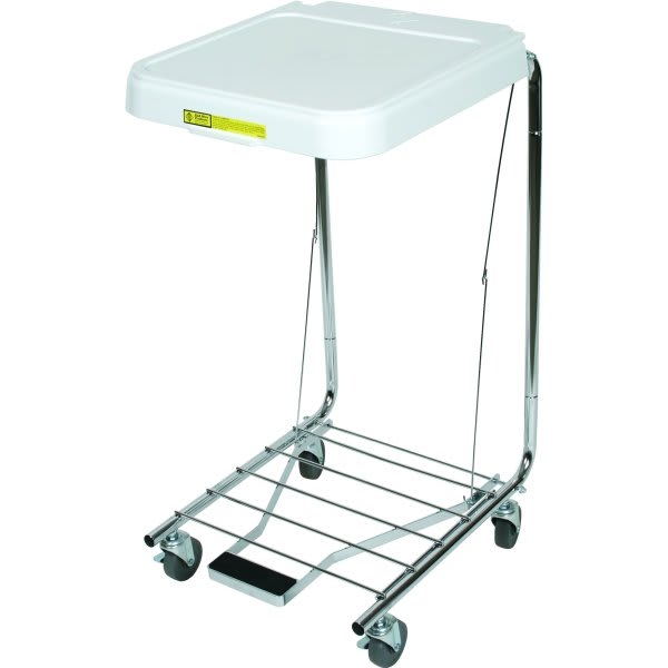 Ipu® Standard Single Hamper With Foot Pedal Cap Blue Mesh | HD Supply