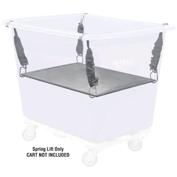 Royal Basket Trucks 6 Bushel Polyethylene Spring Lift, White | HD Supply