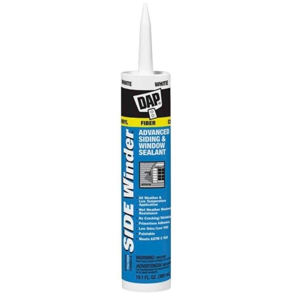 DAP 9.8 Oz Window And Door 100% Silicone Rubber Sealant White Case Of ...