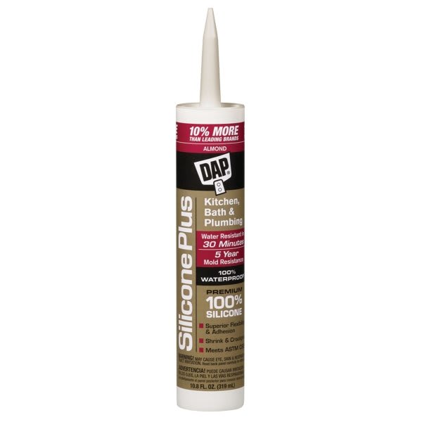 DAP 9.8 Oz Window and Door 100% Silicone Rubber Sealant (Black) (12 ...