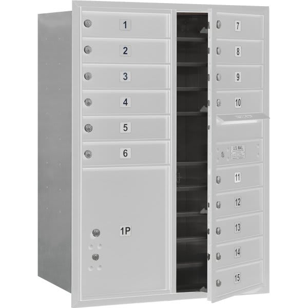 Salsbury Industries® Horizontal 4C Mailbox, 20 Boxes/2 Parcel Lockers ...