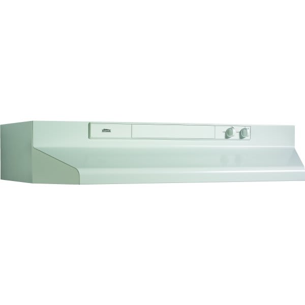 Broan® 30" Range Hood 3-1/4 x 10" Vent, White Range Hood w/EZ1 ...