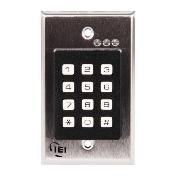 Nortek 212i Indoor Flush-Mount Keypad Backlit Satin Stainless Steel ...