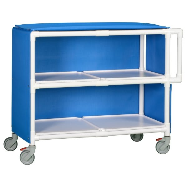 Ipu® 4 Shelf Large Linen Cart In Blue | HD Supply