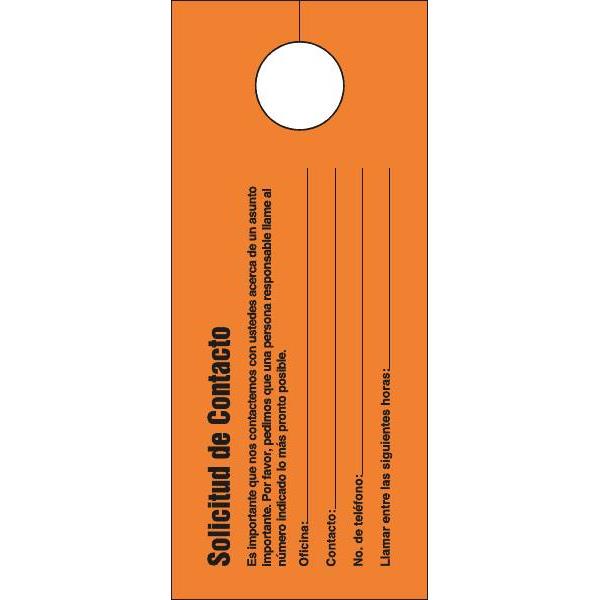 Door Knob Cards Temporary Shut Off Package Of 100 | HD Supply