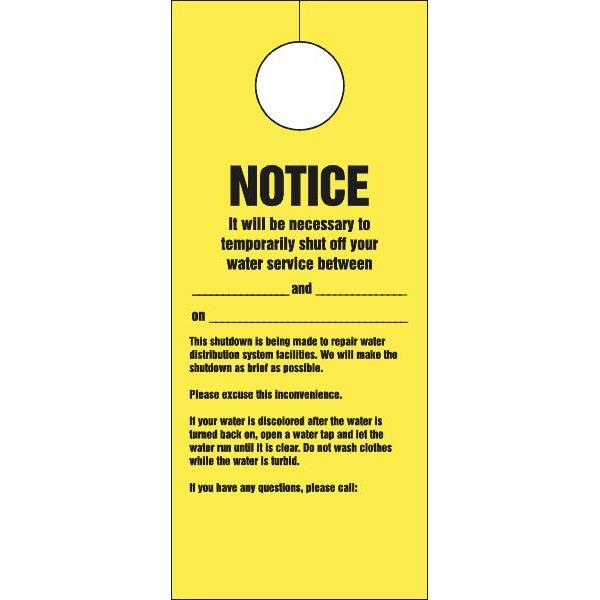 Maintenance Door Tags | HD Supply