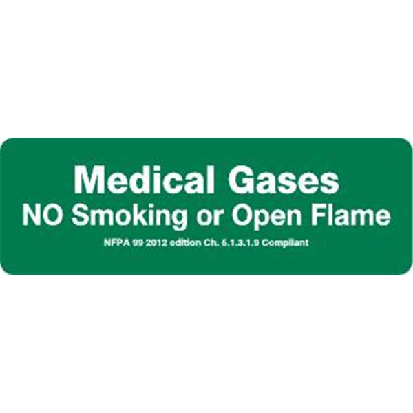 Sign Caution Oxidizing Gases Within No Smoking Or Open Flame 6x9" | HD ...
