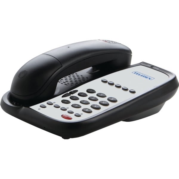 Telematrix Single Line Trimline Hotel Telephone in Black | HD Supply