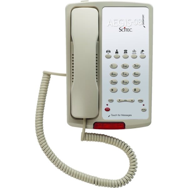 Bittel 77 Slim Single Line Telephone With 3 Guest Service Keys | HD Supply
