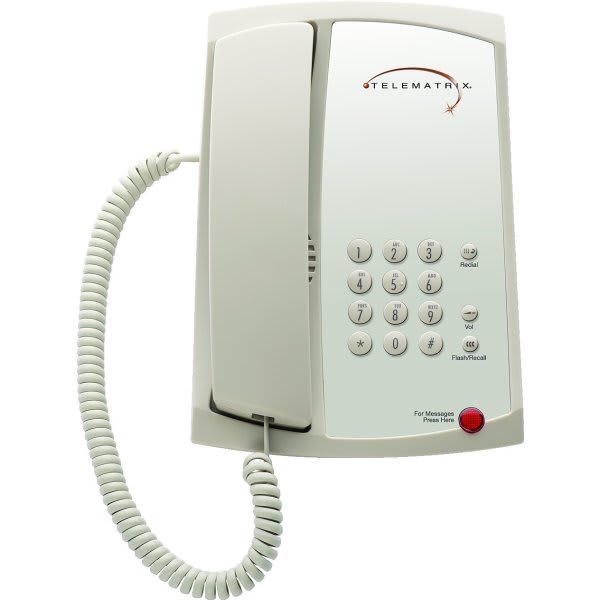 Bittel 77 Slim Single Line Telephone With 3 Guest Service Keys | HD Supply