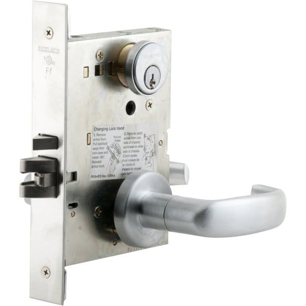 Shield Security® 913726 Bridgeport Storeroom Lever, 2.75" Backset ...