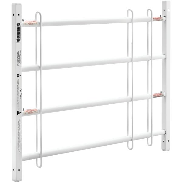 Guardian Angel® Window Guard With Safety Release, 5-Bar, 58-90 Wide ...