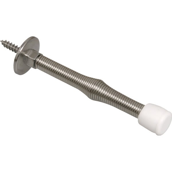 4 in Commercial Flexible Door Stop (5-Pack) (Satin Nickel) | HD Supply