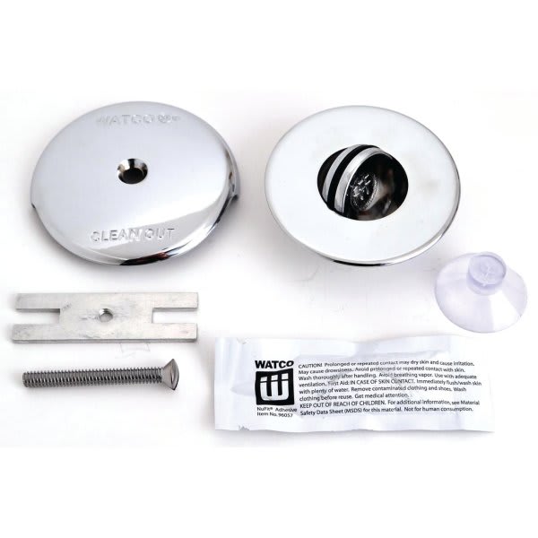 Watco® Trip Lever Bathtub Overflow Plate Kit- Brushed Nickel Finish ...