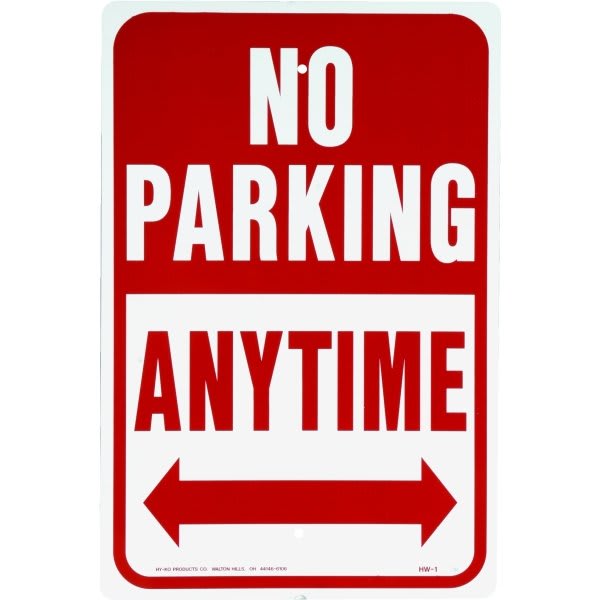 No Parking Violators Will Be Towed Sign, Aluminum. Non-Reflective. 12 X ...