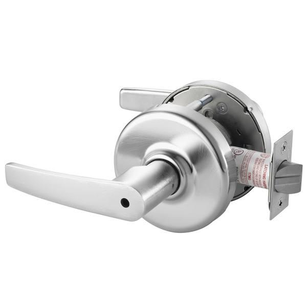 Shield Security® Commercial Cornwall Privacy Lever, Satin Chrome | HD ...